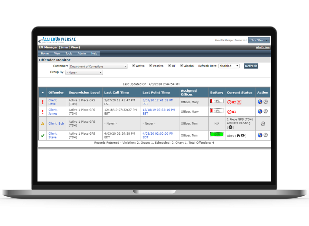 EM Manager for Electronic Monitoring by Attenti Group