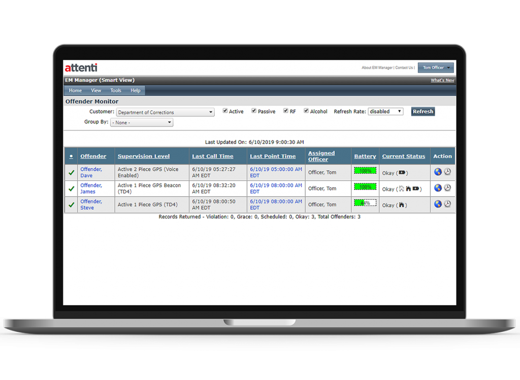 EM Manager for Electronic Monitoring by Attenti Group